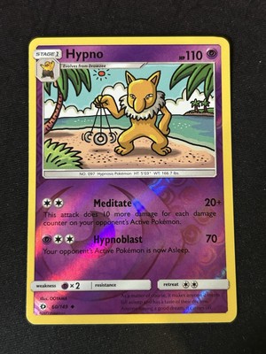 2017 Pokémon Hypno 60/149 Sm Base Set Reverse Holo | eBay