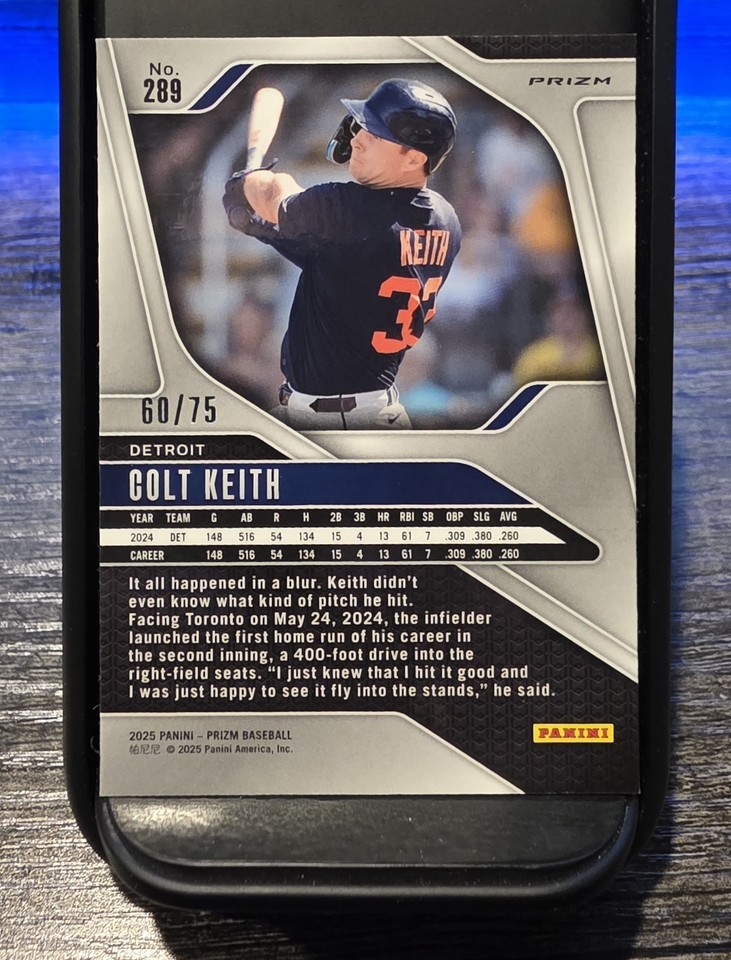2025 Panini Prizm Colt Keith Green Scope #60/75 ~ Detroit Tigers | eBay