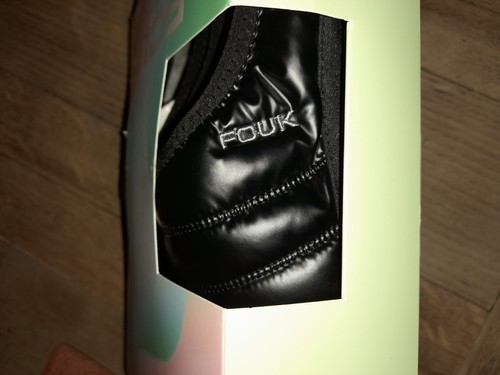 Womens Size S-M Fcuk French Connection Black Puffa Slippers | eBay