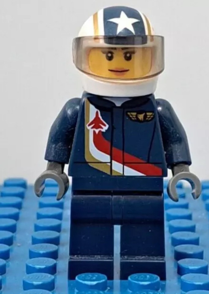 Lego Minifigure City Female Jet Aviator Pilot cty0841 60103 Airport Air ...
