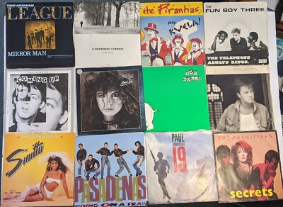 Job Group Lot Total 12 Vinyl Record Singles 80s New Wave | eBay