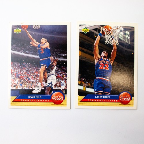 1993 Upper Deck 92-93 Cleveland Cavaliers Larry Nance & Craig Ehlo ...