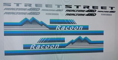 Graphics Decal Set fits Honda Acty Street G Racoon Van (Choice of Color ...