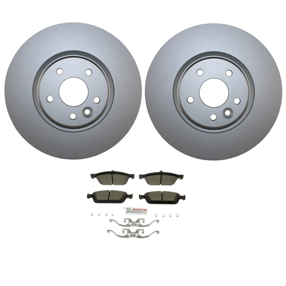 Front Brake Kit 320mm Disc Rotors Bosch Ceramic Pads For Ford Escape ...