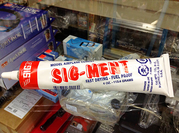 Sig Manufacturing Sig-ment Model Airplane Cement 4 Oz Sigment Sm002 for ...