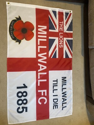 Millwall Fc Flag 5ft by 3ft - Millwall Football Club Flag Large Brand ...