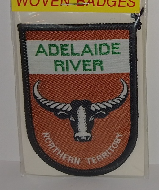 Adelaide River Northern Territory Vintage Souvenir Woven Patch Badge ...