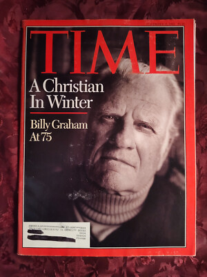 TIME magazine November 15 1993 BILLY GRAHAM at 75 | eBay