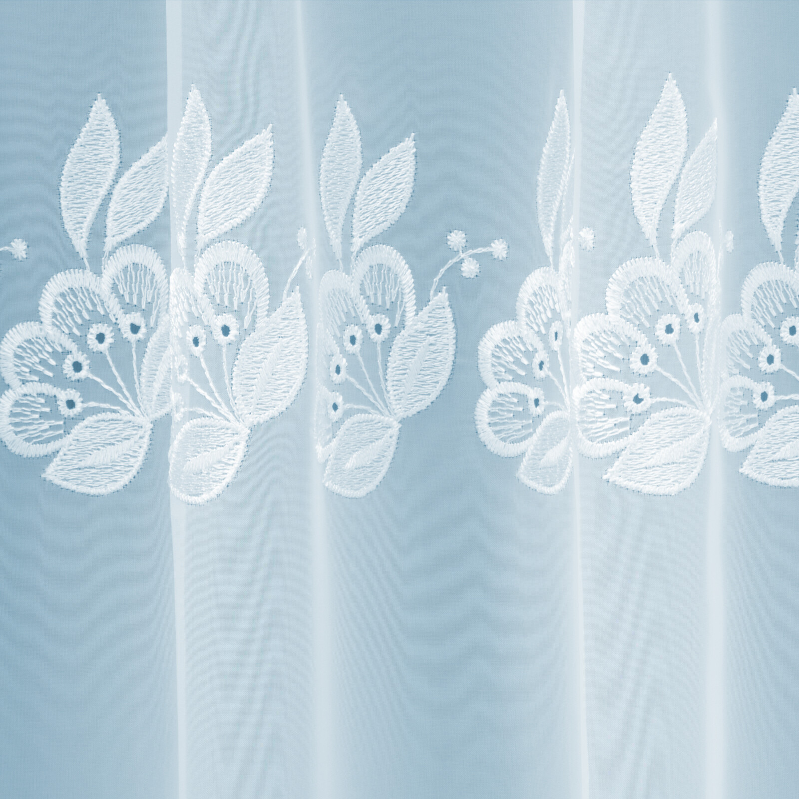 Plain & Embroidered Sheer Voile Net Curtains - Free Postage - Sold By ...