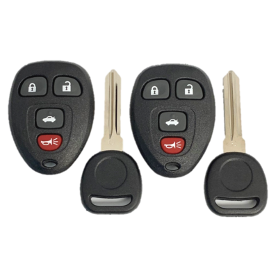 2 New Replacement Keyless Entry Remote Key Fobs +Keys 4 Button KOBGT04A ...