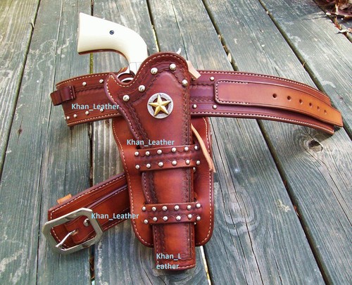 Western Leather Revolver Pistol Tooled .22 .38/357 .44/45 Cal | eBay