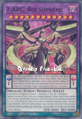 Yu-Gi-Oh ! Z-ARC, Roi Supreme LED6-FR054 VF/COMMUNE | eBay