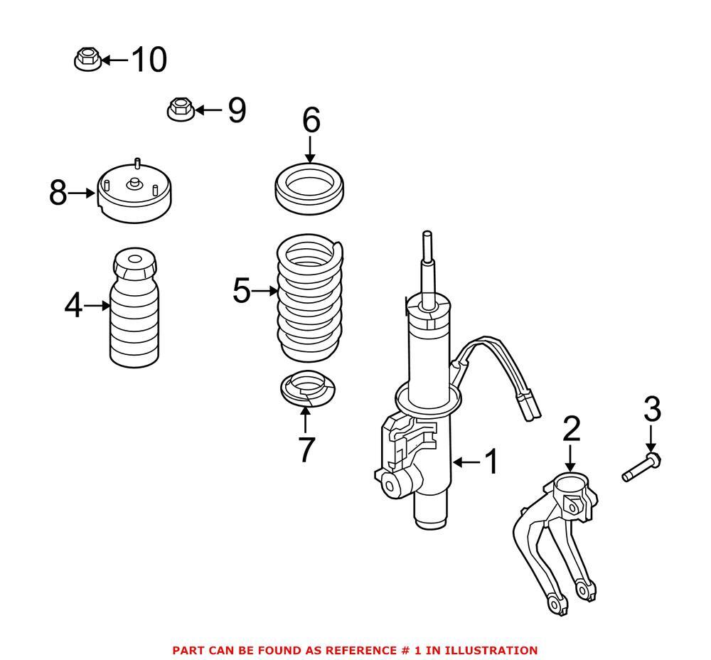 BMW X5m X6m Driver Left Front Strut Shock Absorber 37116788761 for sale ...