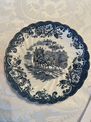 Johnson Brothers Blue-coaching Sciences, 6” Round Dessert Plates | eBay