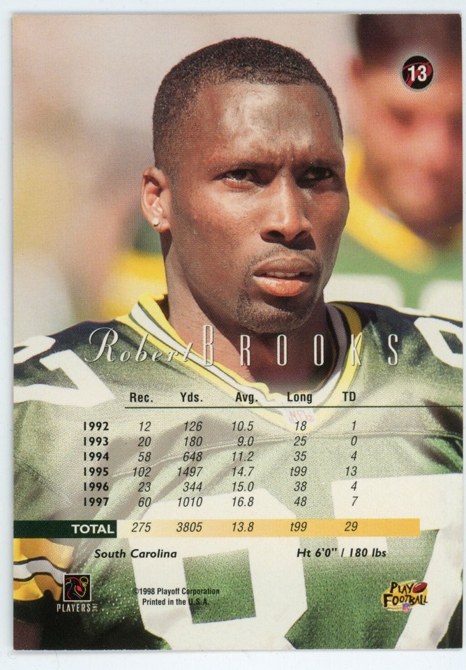 1998 Playoff Prestige Retail Robert Brooks Card #13 | eBay