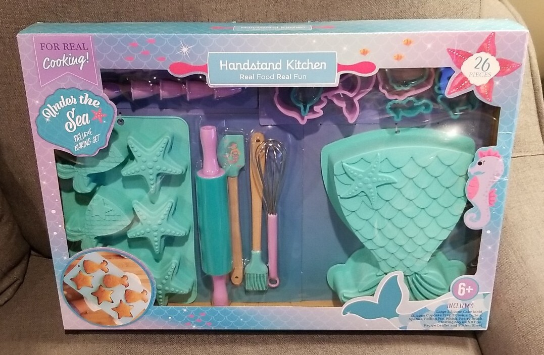 Handstand Kitchen Under The Sea Mermaid 26 Pc Deluxe Baking Set New In ...