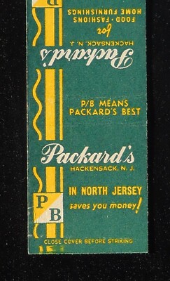 1940s Packard's P/B Packard's Best Food Fashions Home Furnishings ...