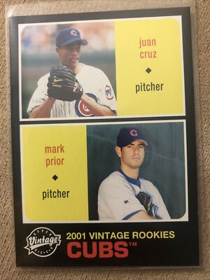 2002 Upper Deck 2001 Vintage Rookies Cubs - Mark Prior & Juan Cruz ...