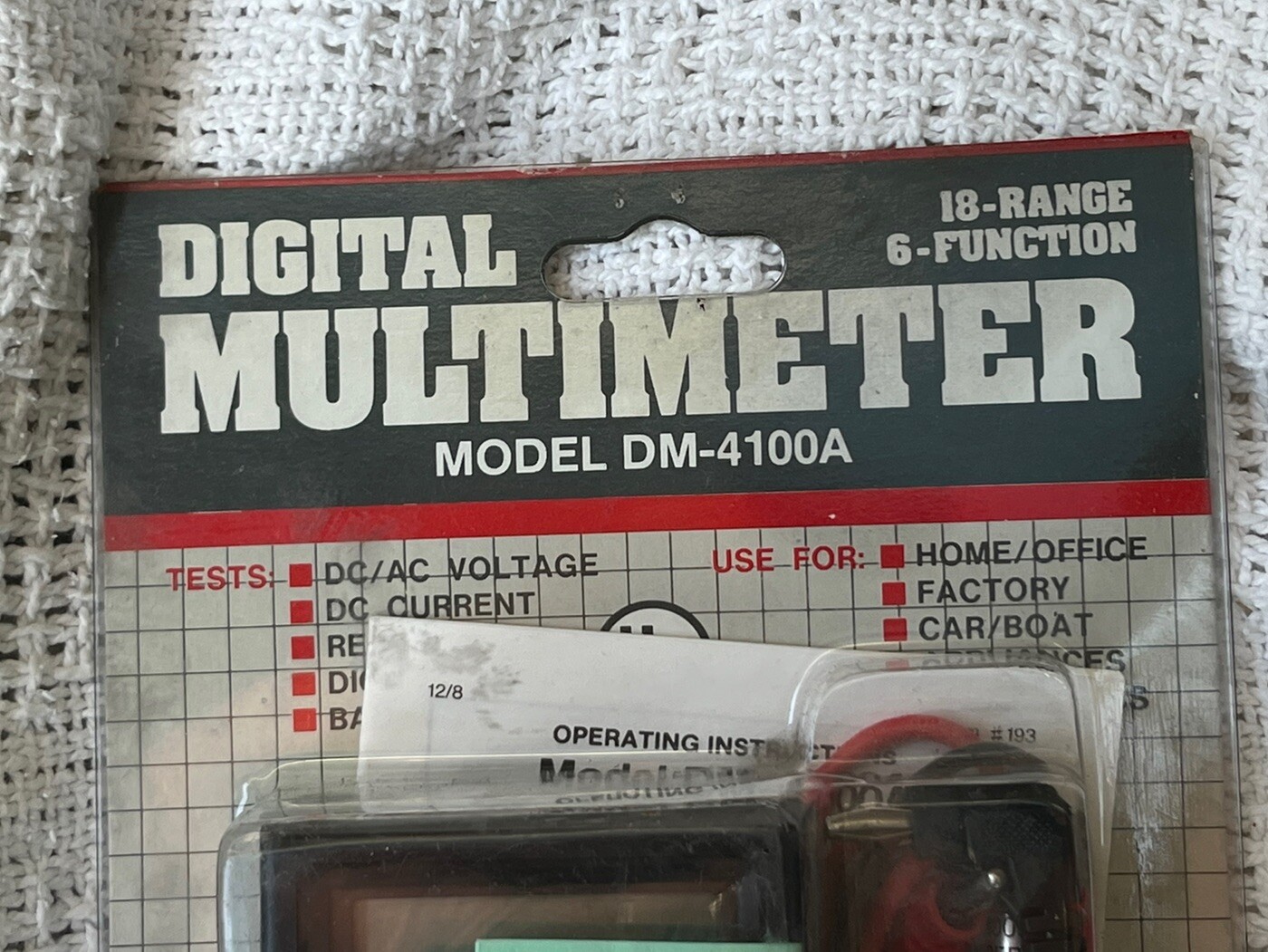 Sperry Instruments Digital Multimeter Dm-4400a 8 Functions 23 Ranges ...