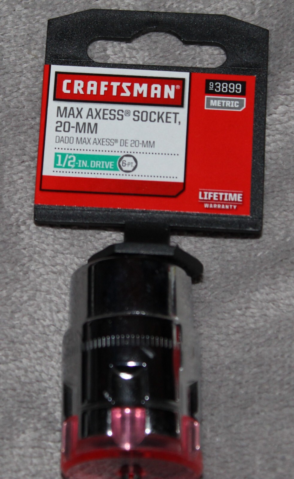 NOS Craftsman Max Axess 1/2" Drive Socket Pass Through 20mm Metric MM ...