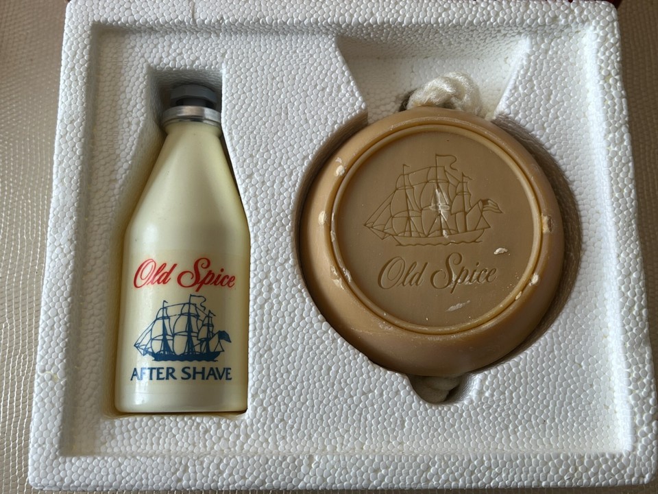 Vintage Old Spice Soap on a Rope After Shave Cologne Shave Cream Stick ...