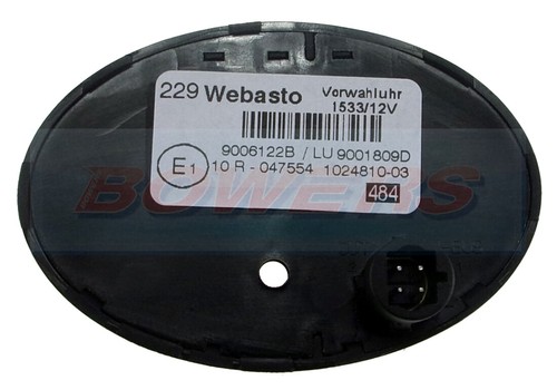 WEBASTO 1533 12V DIGITAL TIMER THERMO TOP C/E/Z WATER HEATER 1301122C ...