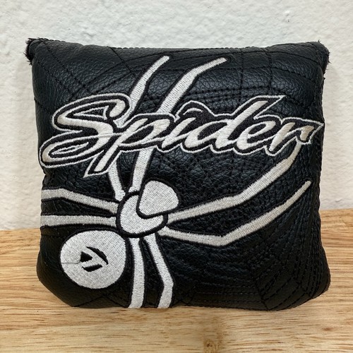 TaylorMade Spider Mallet Putter Headcover Huge Embroidered Logo Black ...