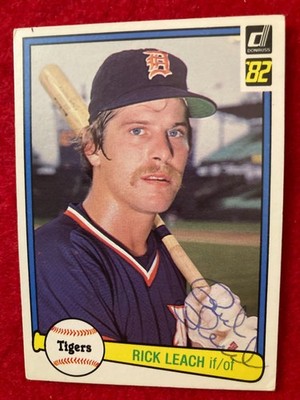 Tough! Rick Leach 1982 Donruss #583 Detroit Tigers SIGNED Autographed ...