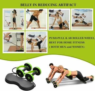 Abdominal Muscle Wheel, Double AB Roller Wheel Fitness Exercises Gym ...