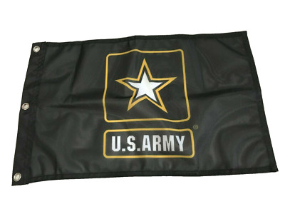12 x 18 inch 12x18 Black US Army Gold Star Super Polyester Flag -42, Bx ...