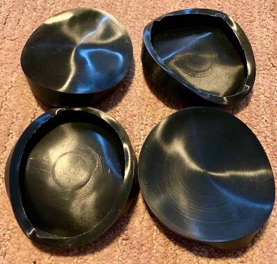 (4) 3 1/4" HD SILICONE RUBBER MAGNET COVER BOOTS CODE 3 WHELEN FEDERAL ...