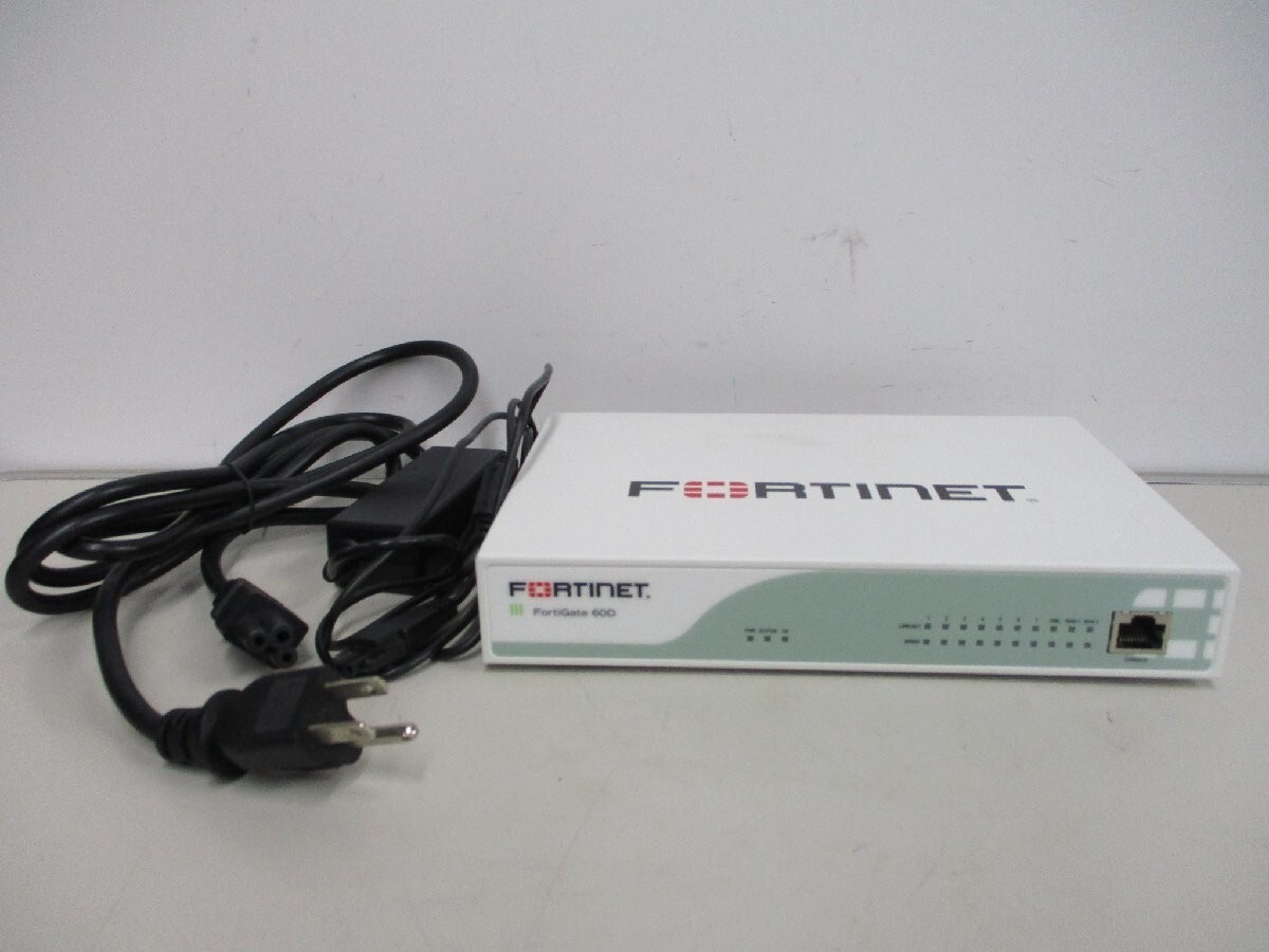 Fortinet Fortigate FG-60D Firewall w/ Adapter Network Security ...