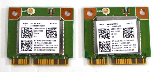 LOT OF 2 752601-001 753077-001 HP WIRELESS BLUETOOTH CARD STREAM 11-D ...