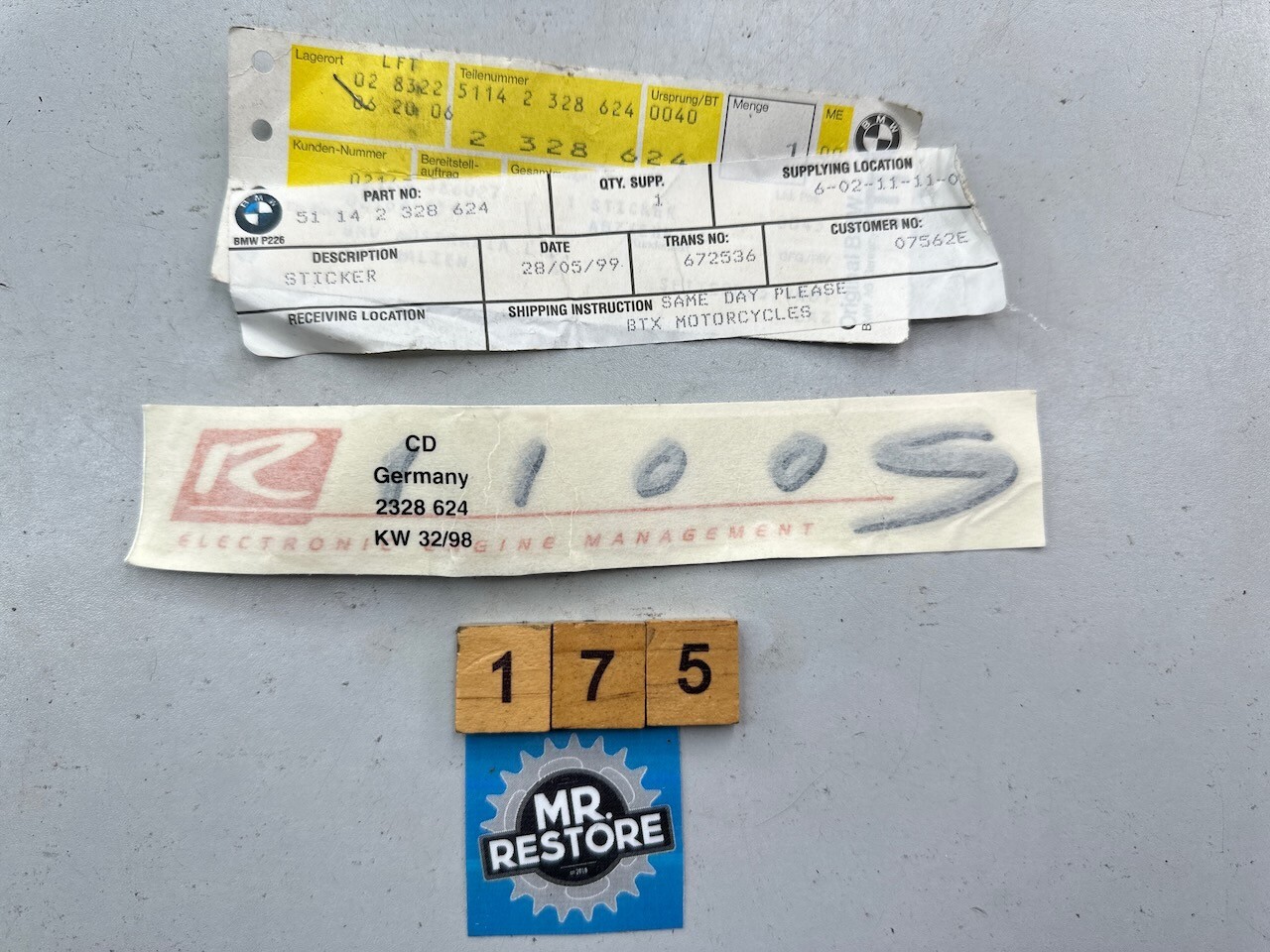 BMW R1100S Decal Sticker | eBay