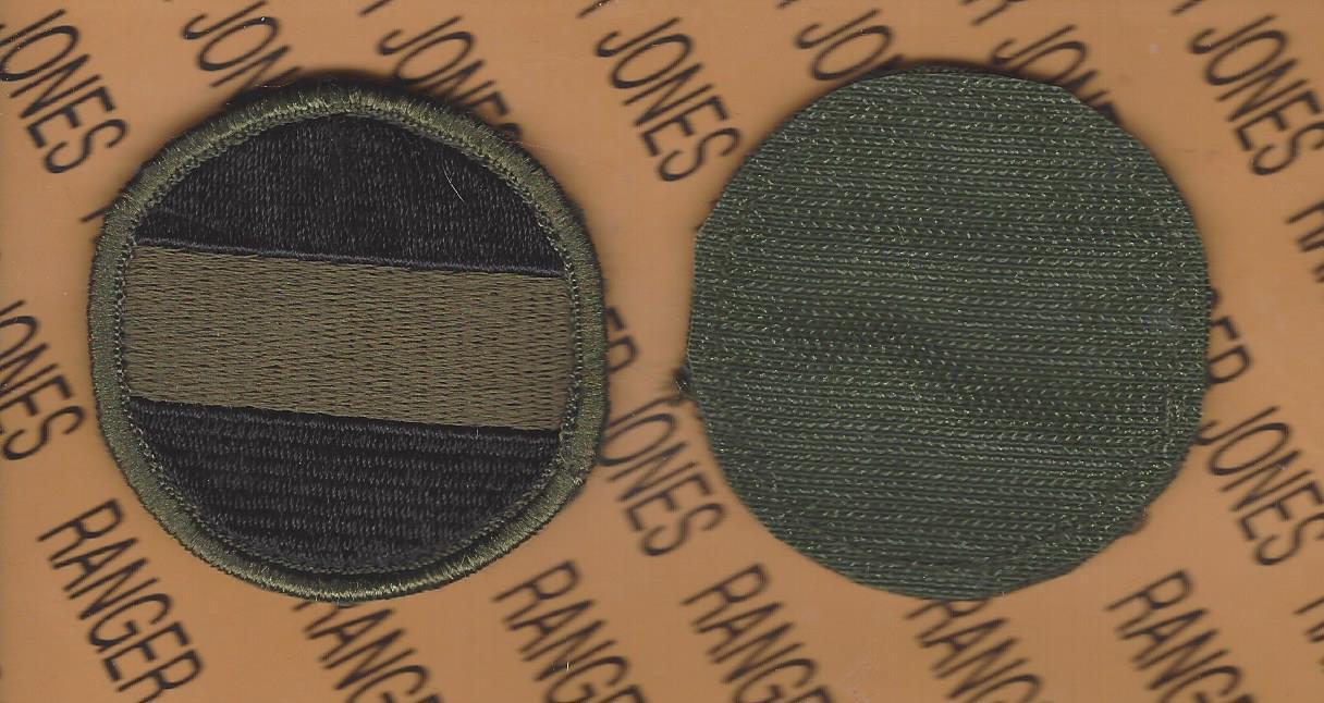 US ARMY FORCES COMMAND FORSCOM OD Green & Black BDU uniform patch m/e ...