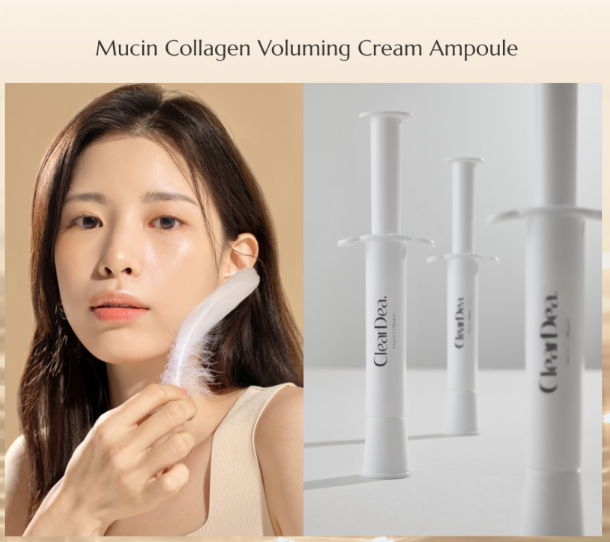 Clear Dea Mucin Collagen Voluming Cream Ampoule 4ml x 5pcs Antiaging K ...