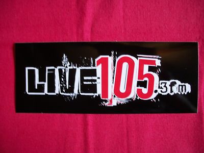 Live 105.3 FM Sticker Decal Radio | eBay