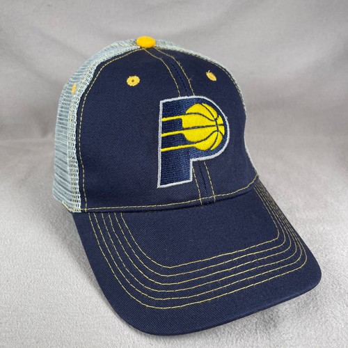 Indiana Pacers Hat Mens One Size Blue Trucker Cap NBA Basketball ...