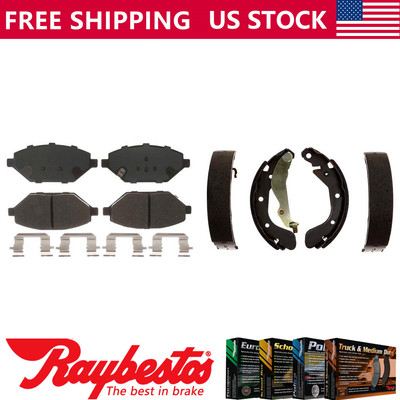 Front Rear Kit Ceramic Brake Pads & Brake Shoes For 2017-2019 Chevrolet ...