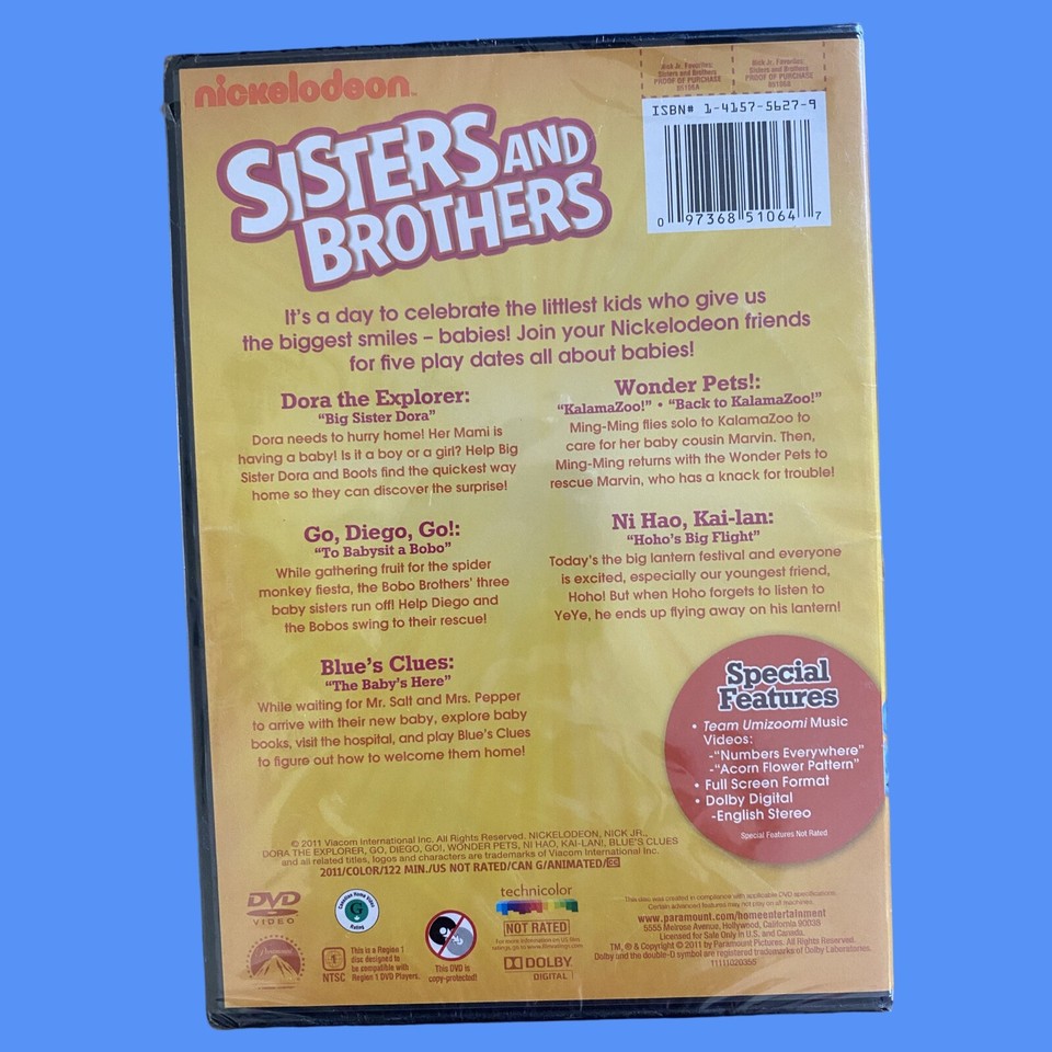 Nick Jr. Favorites: Sisters and Brothers (DVD, 2011) New! Sealed! Free ...