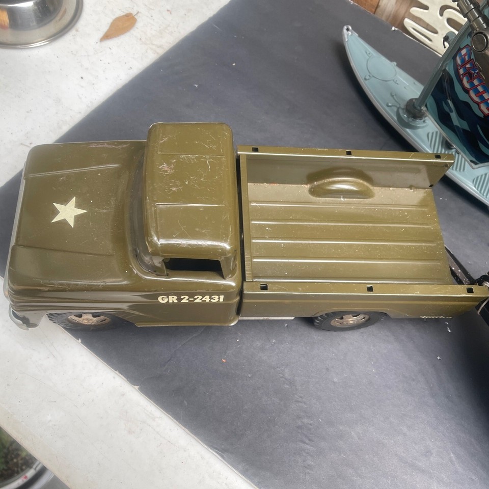 Tonka Army Truck And Tonka Boat Trailer With G.I . Joe Board Sailer ...