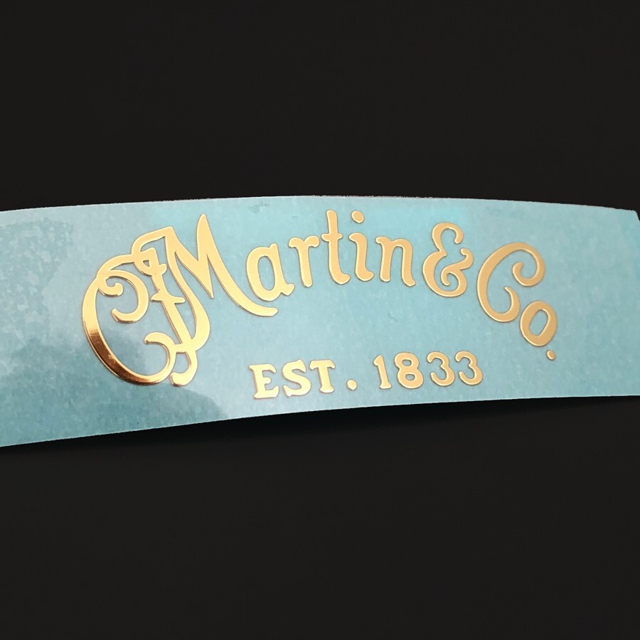 3 Pieces Guitar Metal Decals Sticker Gold Dry Rub-on Decal For Martin ...