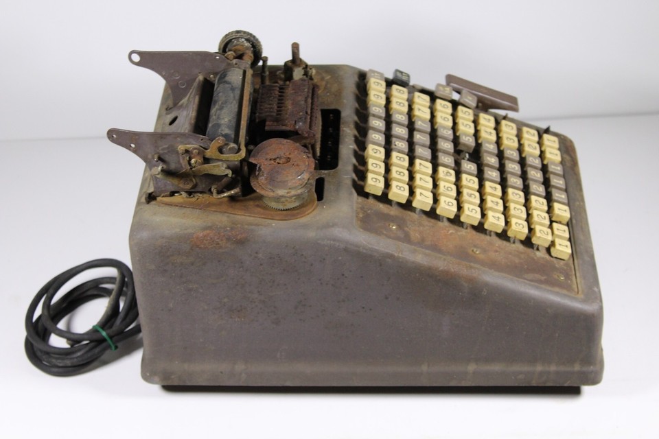 Vintage Burroughs Portable Adding Machine Untested Parts Series P | eBay