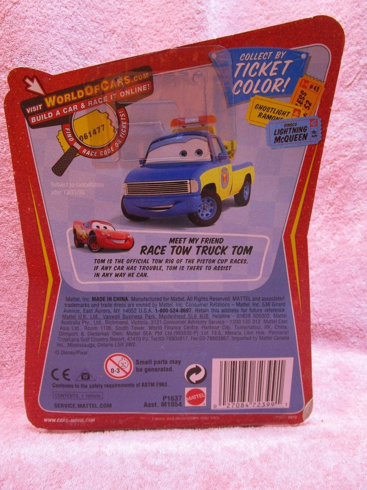 Disney Pixar Cars Movie Race-O-Rama Chuck Manifold Die Cast Toy Car #86 ...
