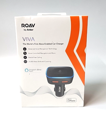 ROAV VIVA by Anker Alexa Enabled 2-Port USB Car Charger - New Sealed ...