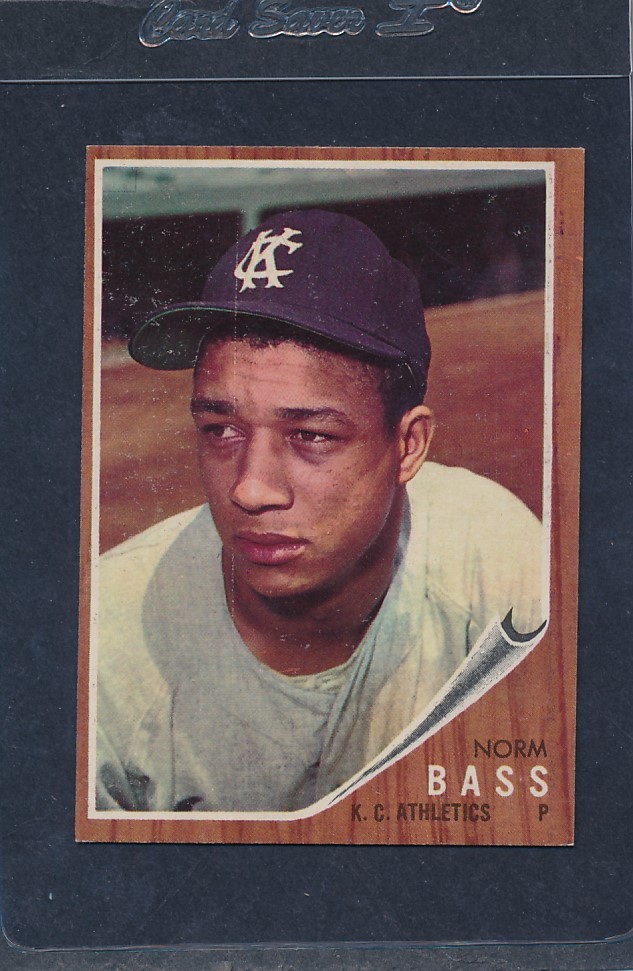 1962 Topps #122 Norm Bass A's EX 62T122-52516-2 | eBay