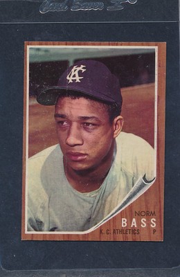 1962 Topps #122 Norm Bass A's EX 62T122-52516-2 | eBay