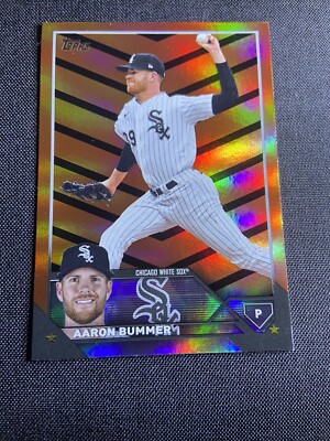 2023 Topps Update Aaron Bummer Orange & Black Parallel #US102 Chicago ...
