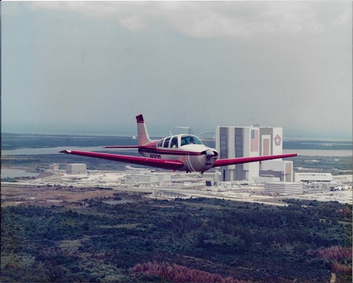 Beechcraft Photograph Airplane NASA Vehicle Assembly Building 1990 ...