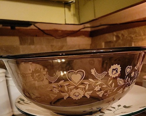 Pyrex Mixing Bowl Vintage Friendship Festive Harvest Amber | eBay